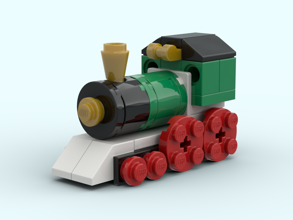 LEGO MOC Christmas Train Tree Ornament by guitardave_1 | Rebrickable ...