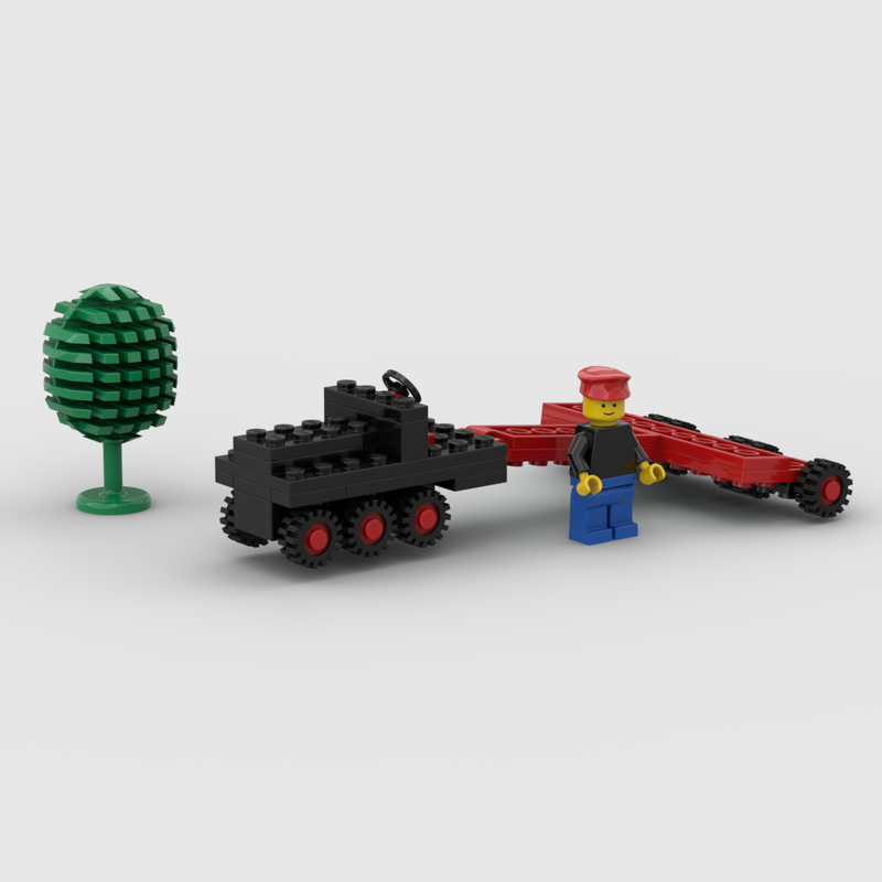 LEGO MOC Tractor With Backhoe (1978) by pappy76 | Rebrickable - Build ...