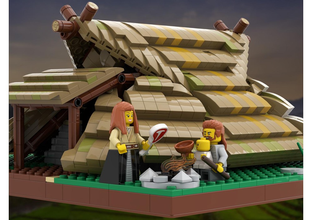 Lego Moc Ancient Celtic House By Michelanlego Rebrickable Build