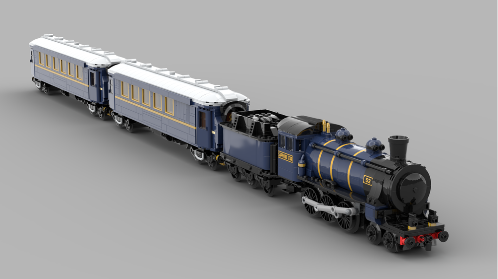 Lego Moc Orient Express Meets Pere Marquette 1225 By Trainswithlights