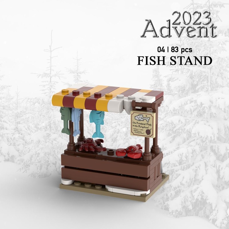 LEGO MOC Fish Stand by peter.keith | Rebrickable - Build with LEGO