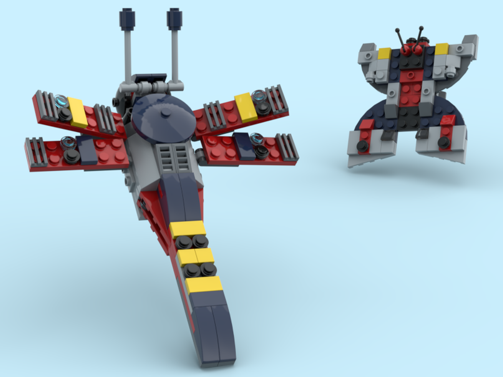 LEGO MOC Dragonfly & Butterfly by McScottyBricks | Rebrickable - Build ...