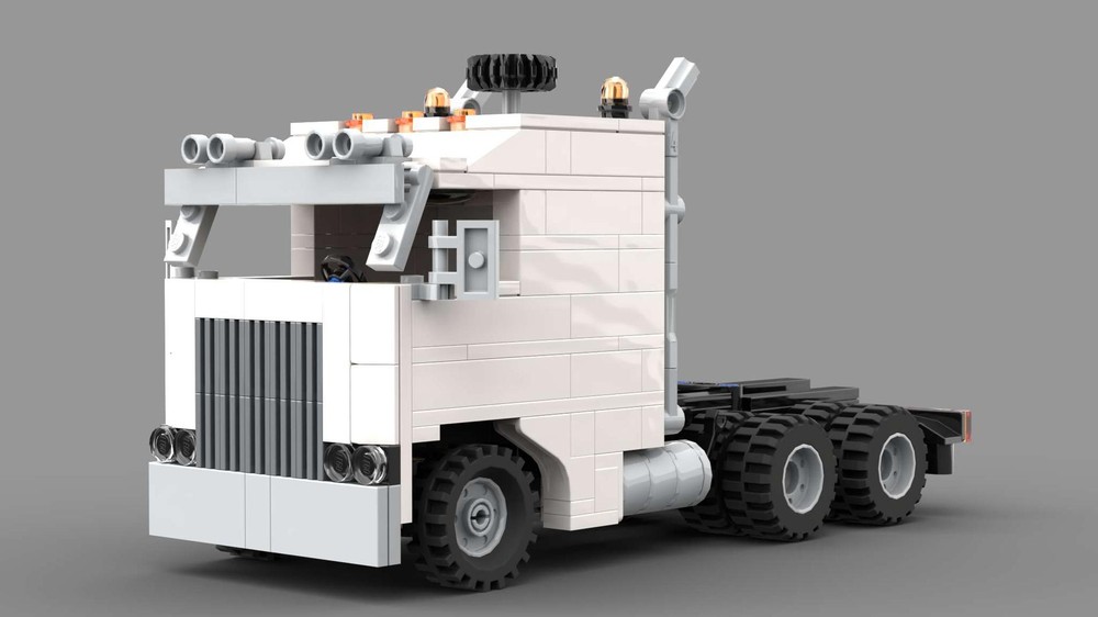 LEGO MOC US Cabover Semi Truck by TechnicModlr | Rebrickable - Build ...