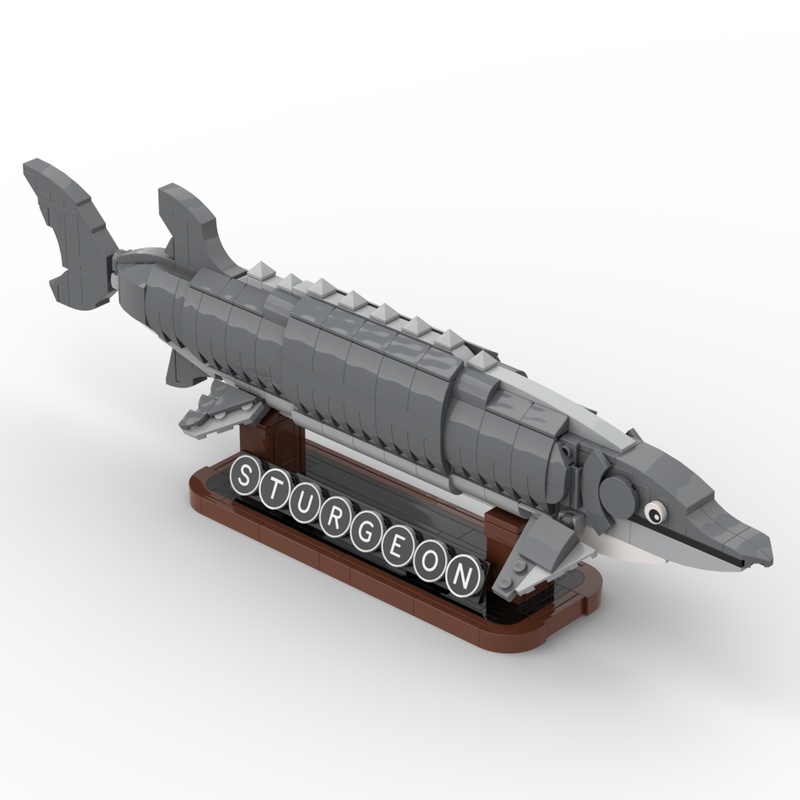 LEGO MOC Lego Sturgeon Fish by MrJBuilds | Rebrickable - Build with LEGO