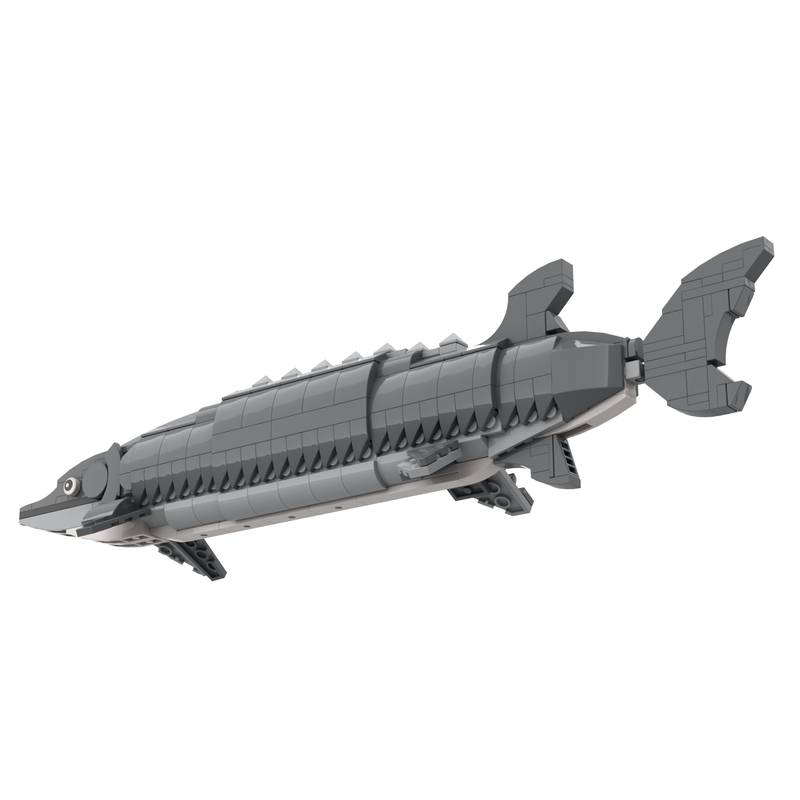LEGO MOC Lego Sturgeon Fish by MrJBuilds | Rebrickable - Build with LEGO