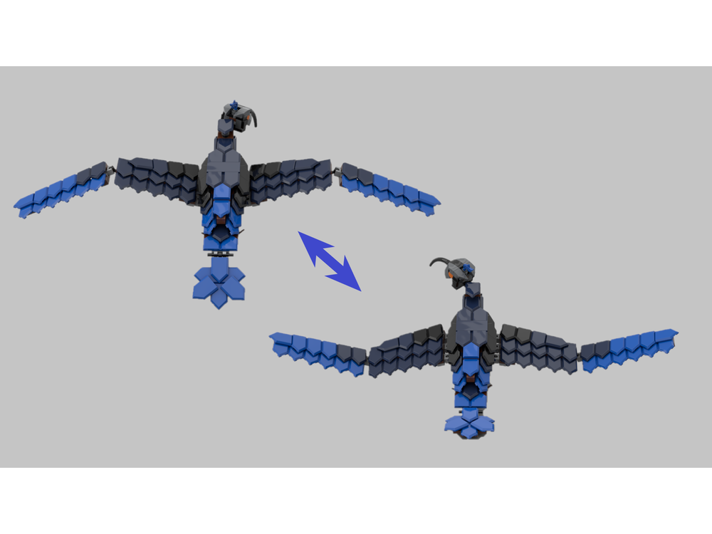 LEGO MOC Blue bird by ad.gaevsky | Rebrickable - Build with LEGO