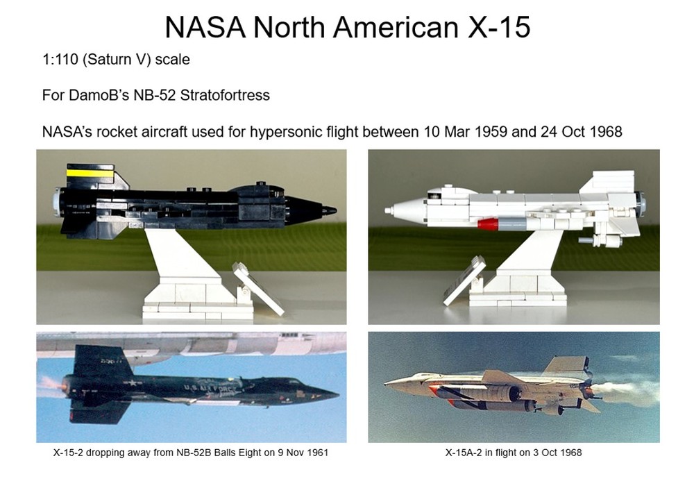 LEGO MOC-166017 NASA North American X-15s for DamoB's NB-52 by DamoB ...
