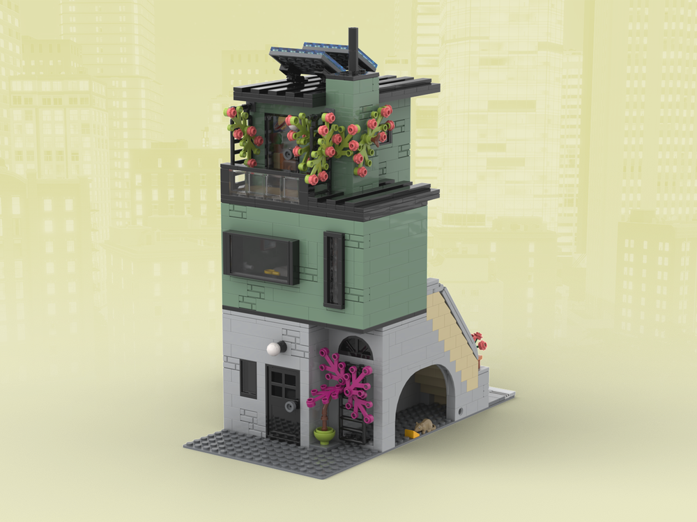 Lego Moc Downtown Loft By Stl Brick Co Rebrickable Build With Lego