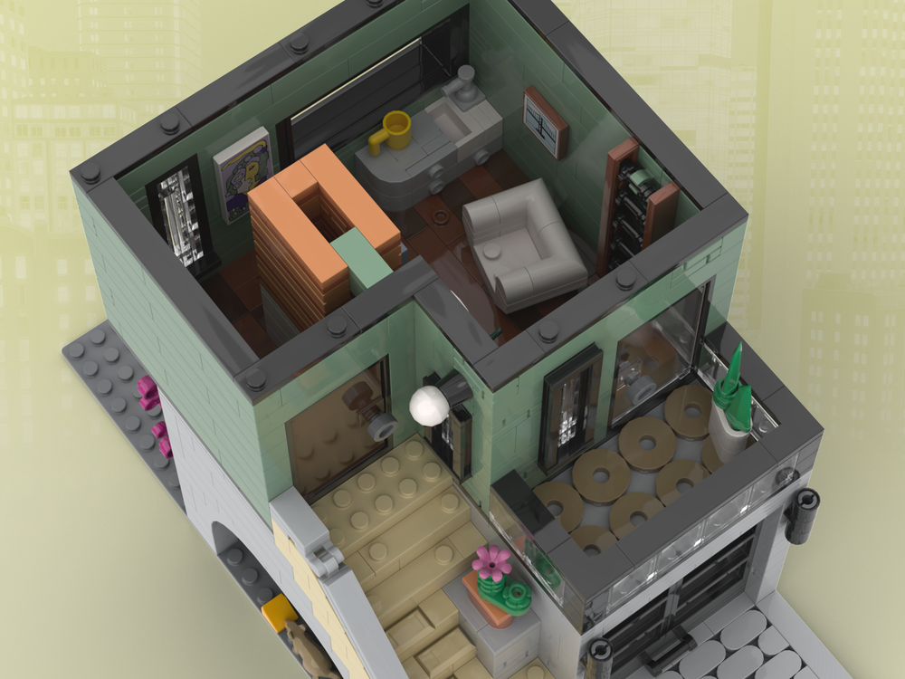 Lego Moc Downtown Loft By Stl Brick Co Rebrickable Build With Lego
