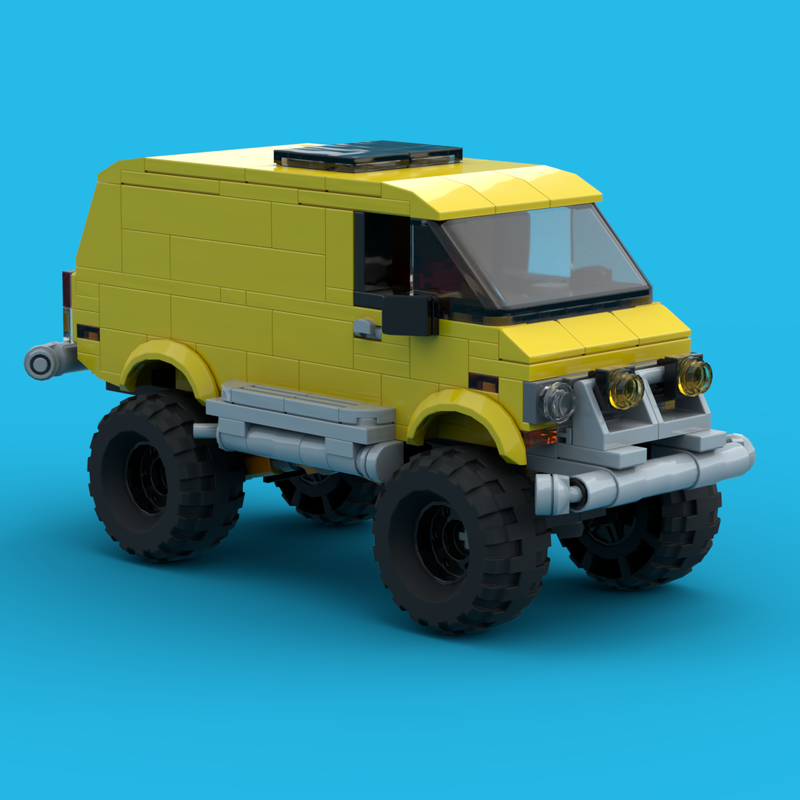 LEGO MOC Offroad Thunder Van by Wacky | Rebrickable - Build with LEGO