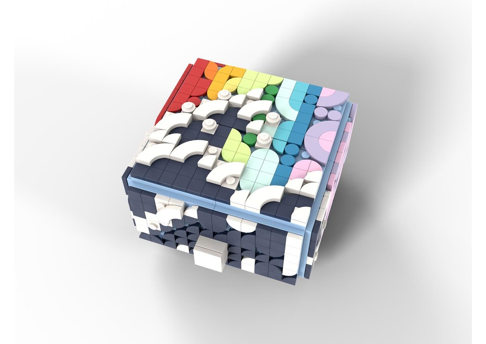 LEGO MOC Rainbow Hokusai by Vospi and Fantazerka | Rebrickable - Build ...