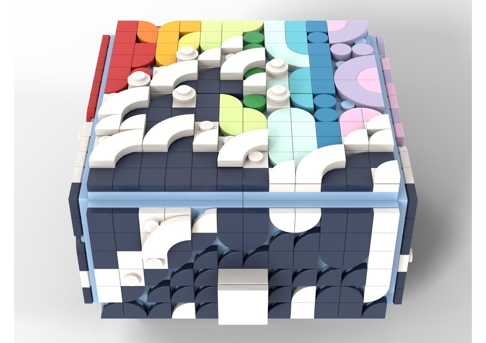 LEGO MOC Rainbow Hokusai by Vospi and Fantazerka | Rebrickable - Build ...