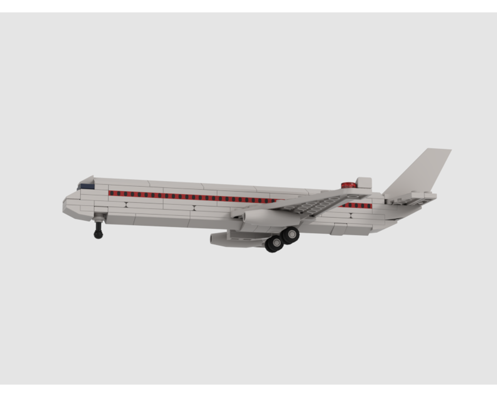 Lego Moc Lego Set 698 New Version Commercial Airplane By Brickslaeli