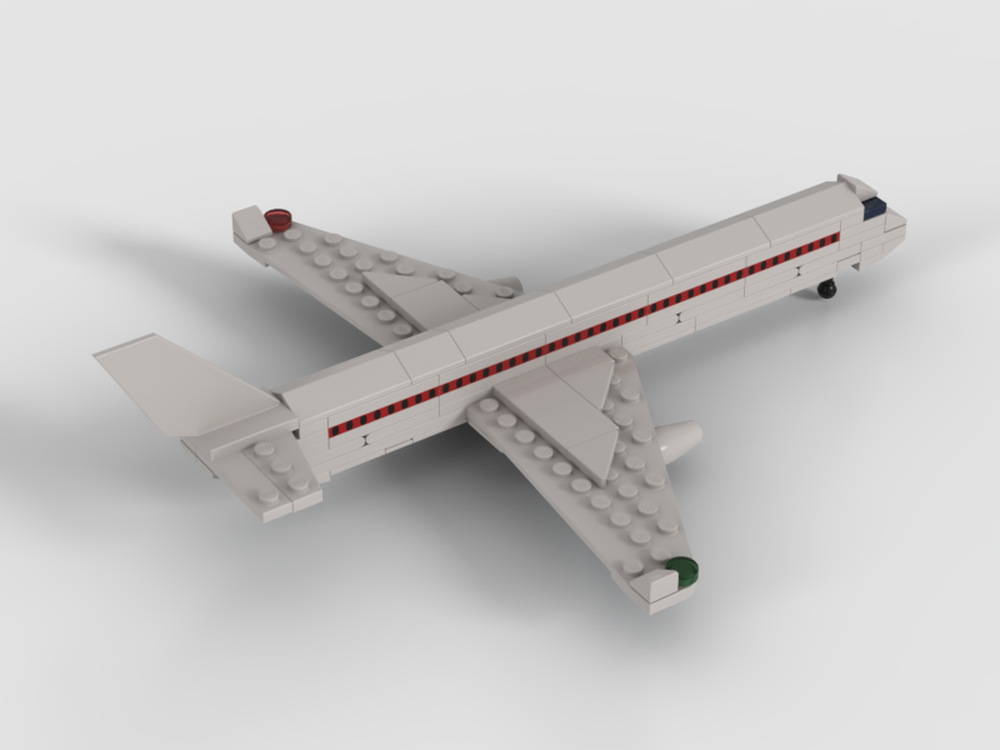 Lego Moc Lego Set 698 New Version Commercial Airplane By Brickslaeli
