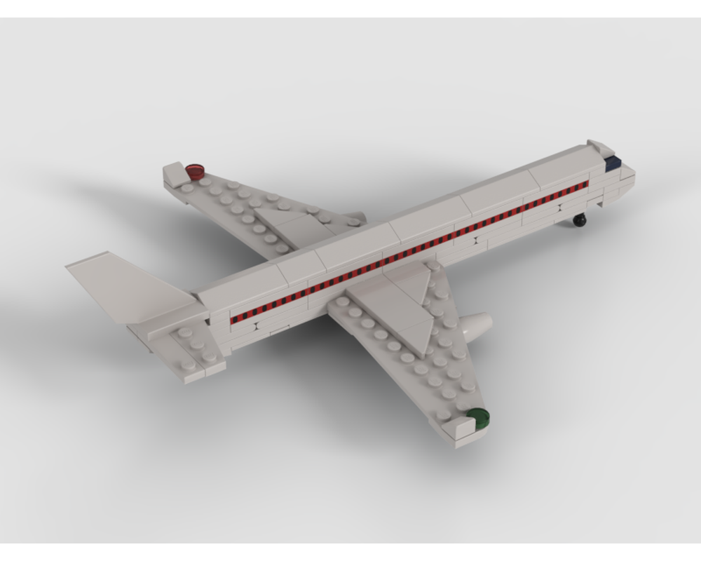 Lego Moc Lego Set 698 New Version Commercial Airplane By Brickslaeli
