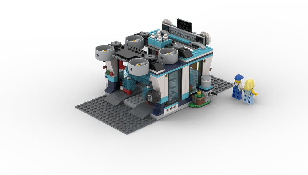 Lego Moc Modular Car Wash Modification Of 2x Sets 60362 By Sopalin