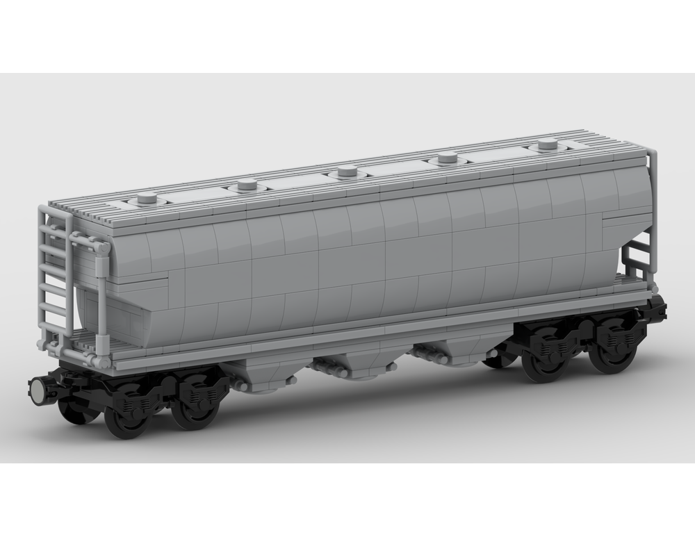 LEGO MOC US Grain Hopper Car by BuMu | Rebrickable - Build with LEGO
