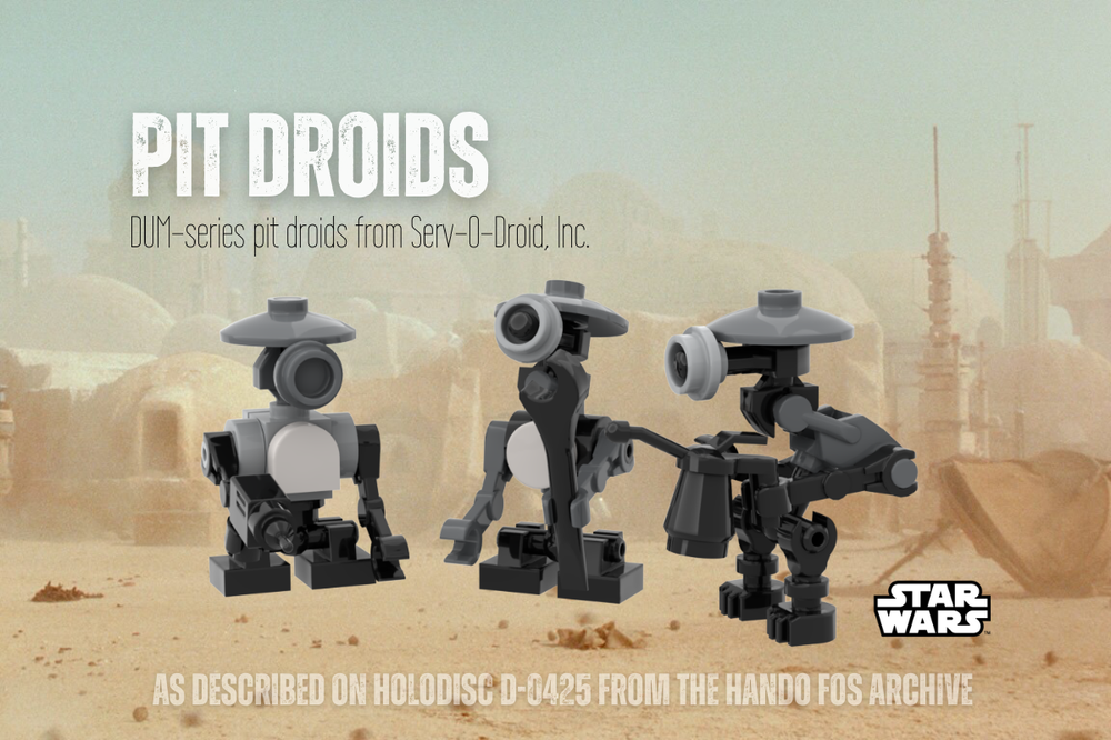LEGO MOC Pit Droids by Hando Fos | Rebrickable - Build with LEGO