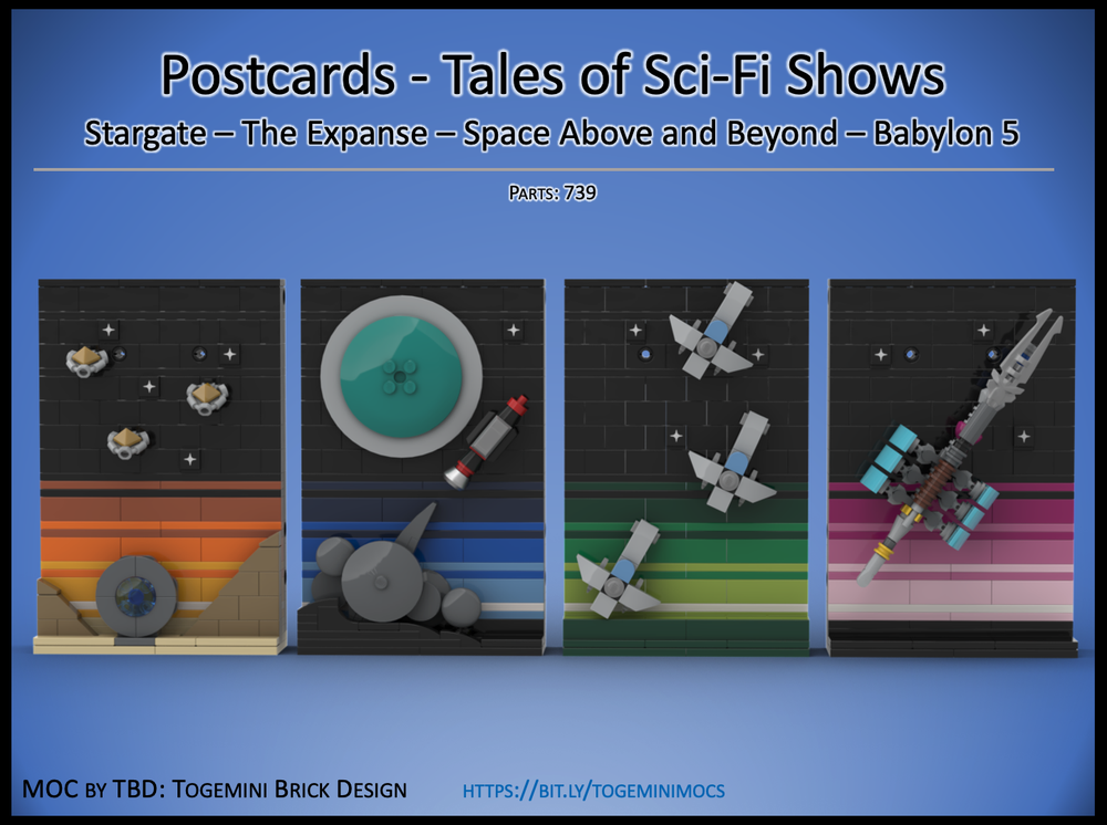 LEGO MOC Tales from the Sci-Fi World - Show Postcards Stargate, Space ...
