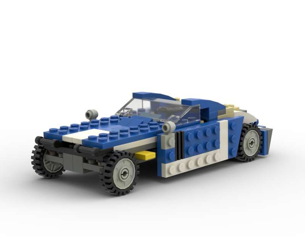 Lego Moc Retro Racer By Policarpo Rebrickable Build With Lego