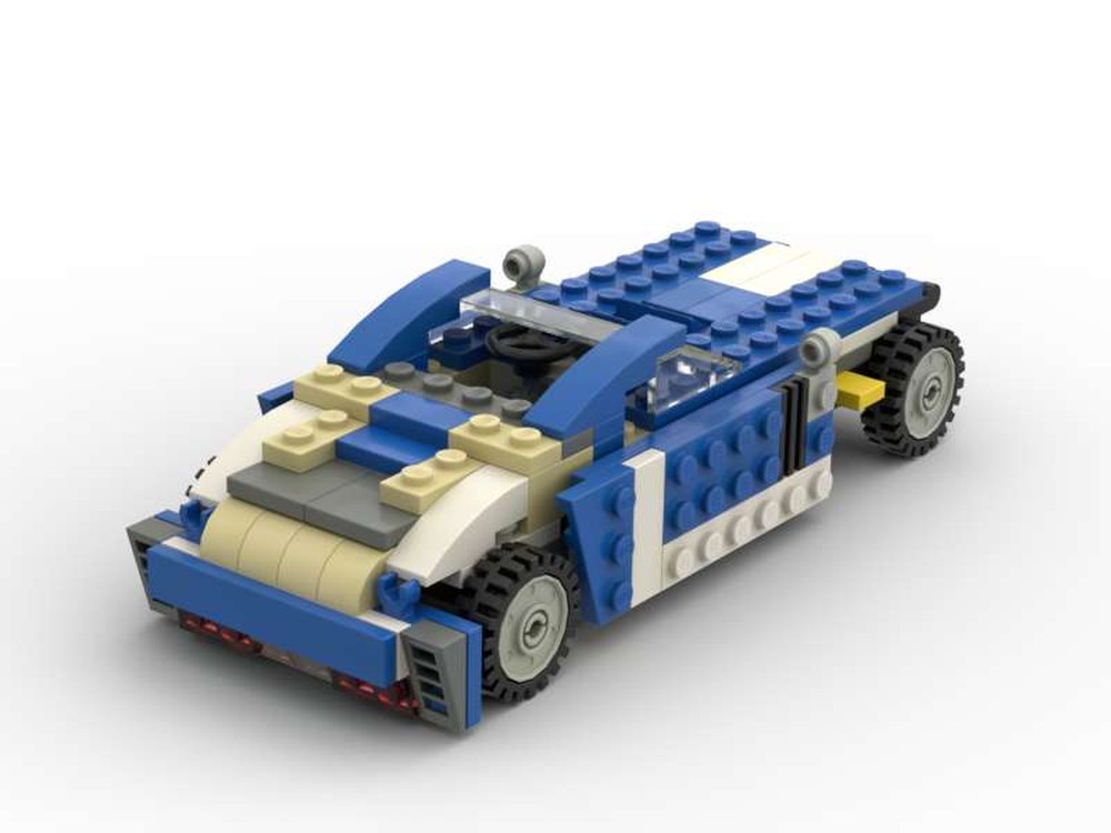 LEGO MOC Retro Racer by Policarpo | Rebrickable - Build with LEGO