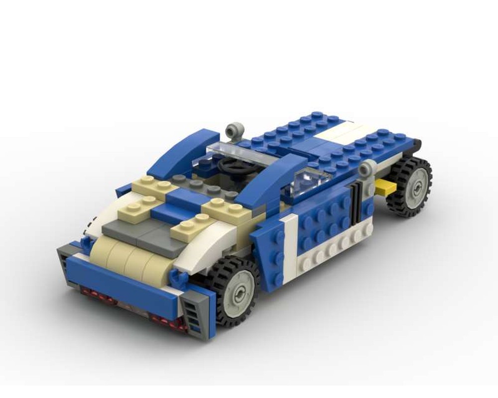 Lego Moc Retro Racer By Policarpo Rebrickable Build With Lego