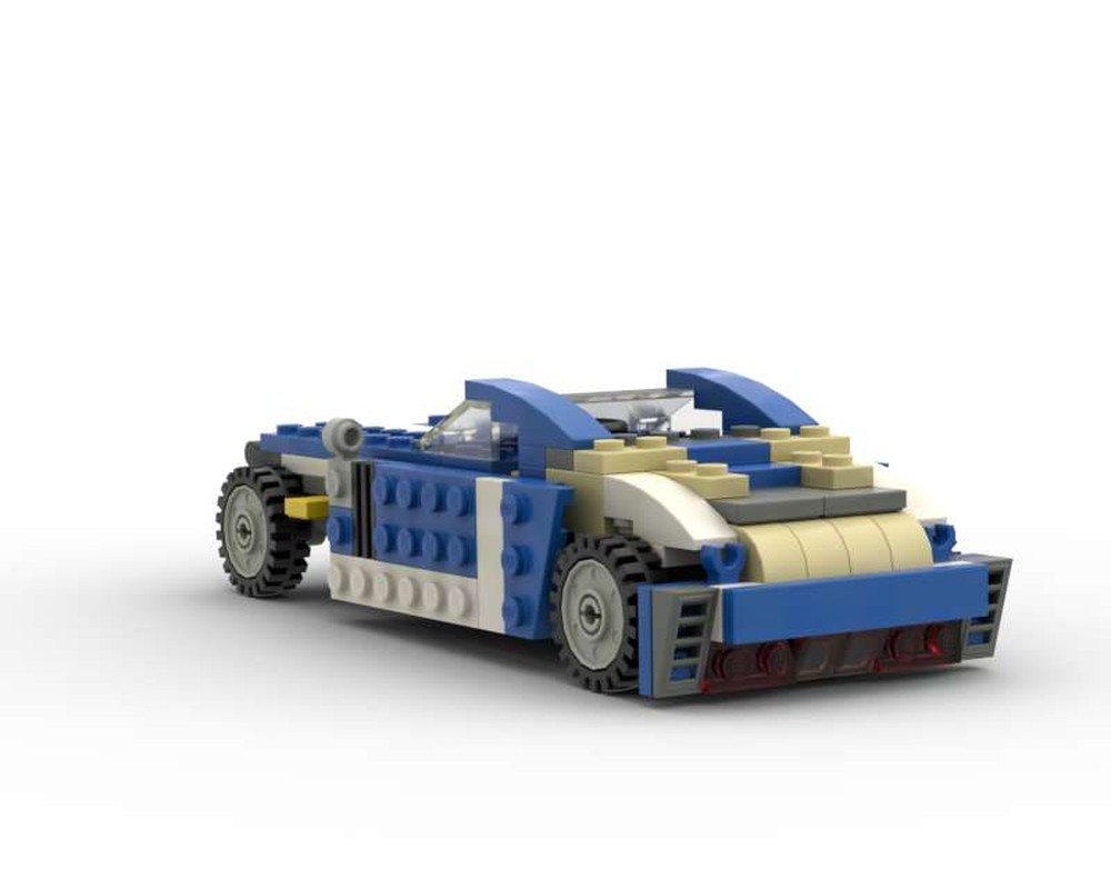 Lego Moc Retro Racer By Policarpo Rebrickable Build With Lego