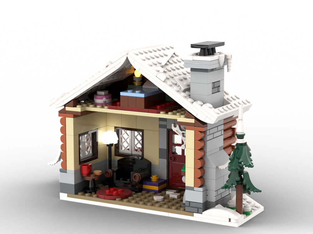 Lego Moc Alpine Log Cabin By Jd Bricks Rebrickable Build With Lego