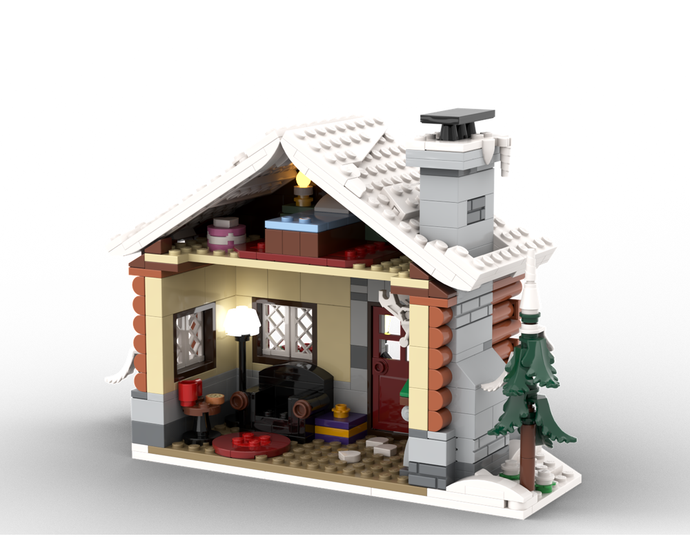 Lego Moc Alpine Log Cabin By Jd Bricks Rebrickable Build With Lego