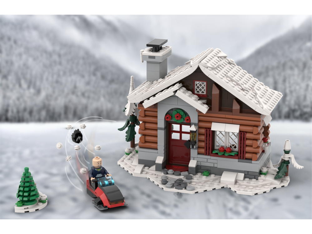 Lego Moc Alpine Log Cabin By Jd Bricks Rebrickable Build With Lego
