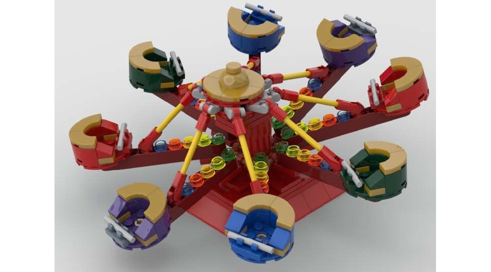 Lego Moc Micro Build Octopus Fairground Ride By Gdale Rebrickable