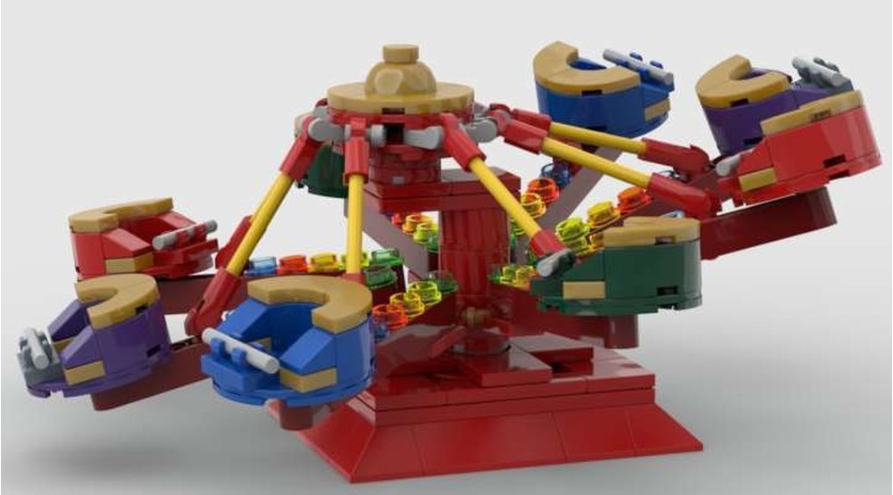 Lego Moc Micro Build Octopus Fairground Ride By Gdale Rebrickable