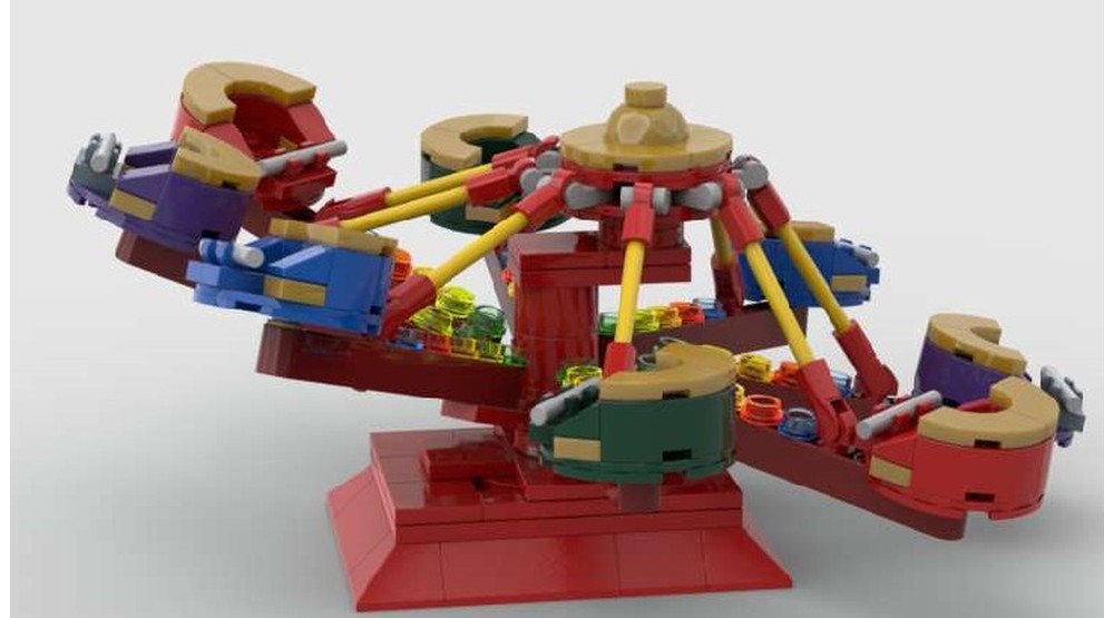 Lego Moc Micro Build Octopus Fairground Ride By Gdale Rebrickable