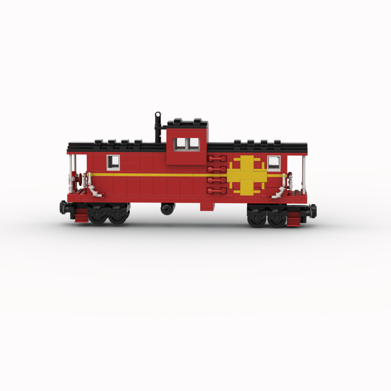 LEGO MOC-166131 atsf caboose by peterbiltbrick | Rebrickable - Build ...