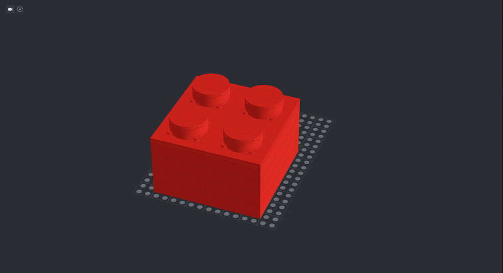 LEGO MOC Up-scaled 2x2 Brick (x6 size) by ConsiderANapkin | Rebrickable ...