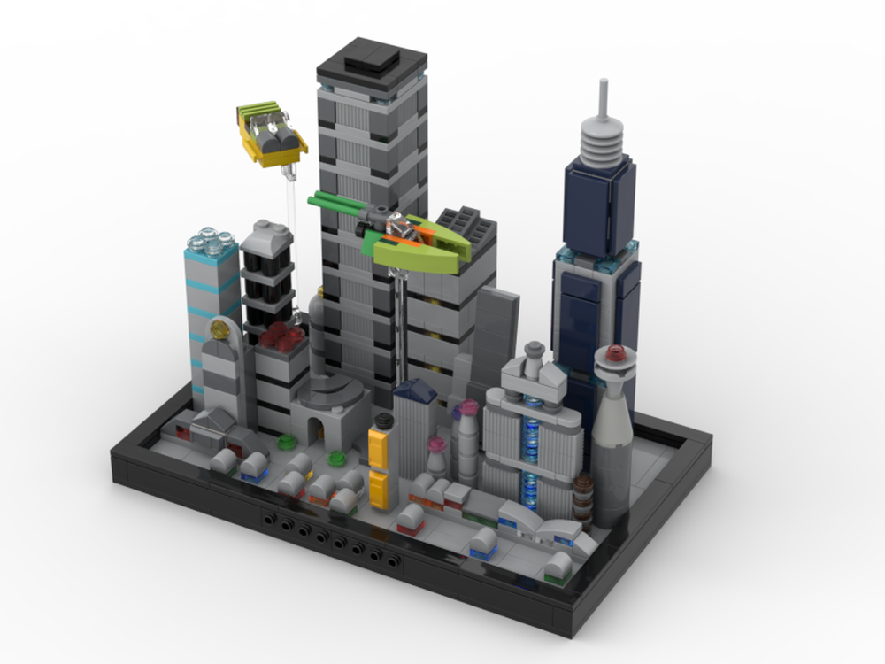 Lego Moc Coruscant Bounty Hunter Chase By Jedi Plb Rebrickable