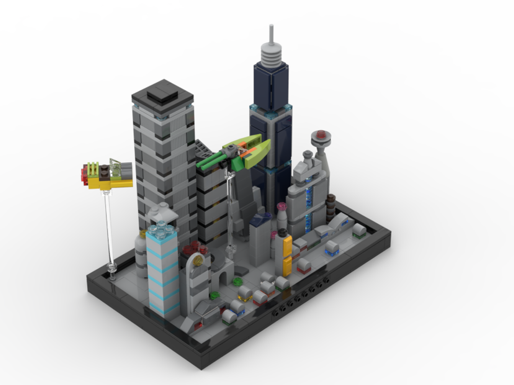 Lego Moc Coruscant Bounty Hunter Chase By Jedi Plb Rebrickable