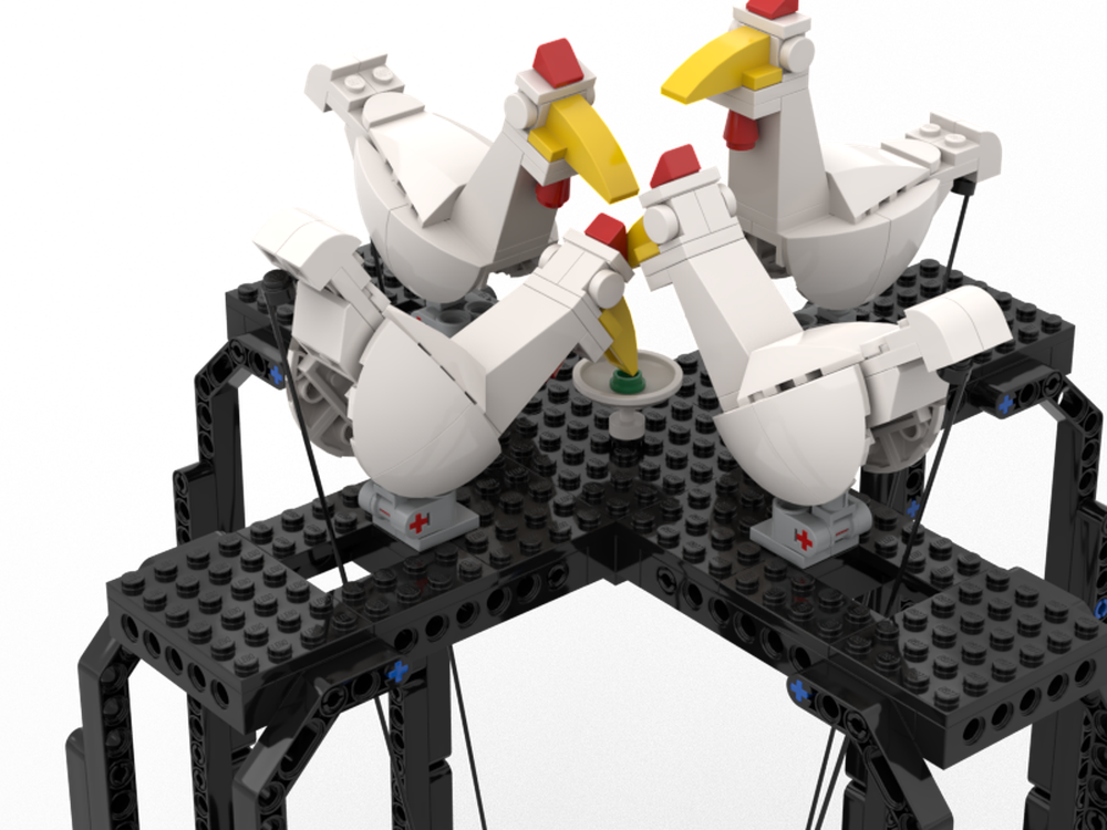 LEGO MOC Pecking chicken toy by jemunoz0 | Rebrickable - Build with LEGO