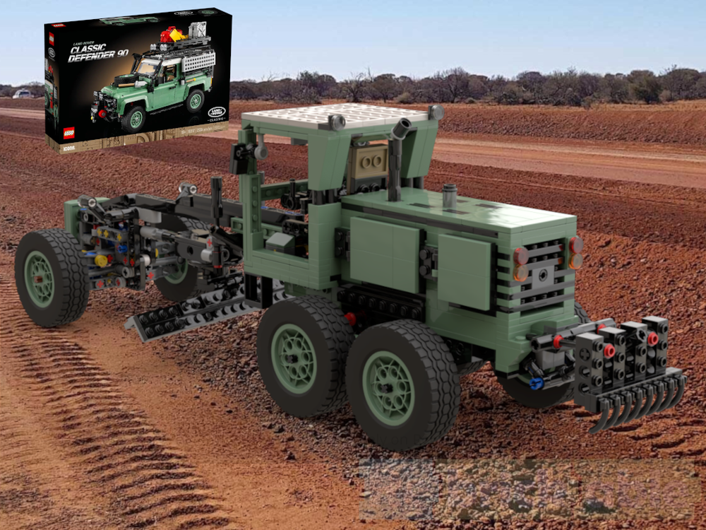 LEGO MOC Motor Grader from 10317 Land Rover Classic Defender 90 by ...
