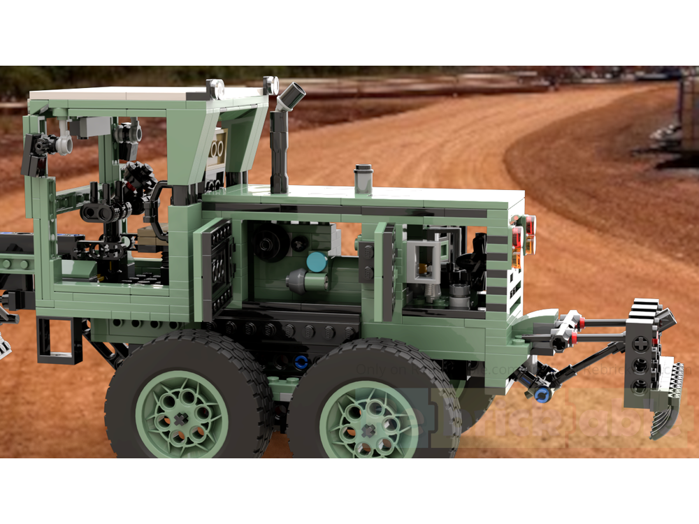 Lego Moc Motor Grader From 10317 Land Rover Classic Defender 90 By