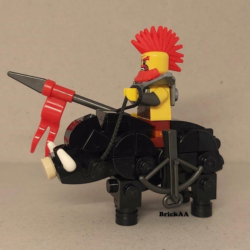 LEGO MOC Boar rider by BrickAA | Rebrickable - Build with LEGO