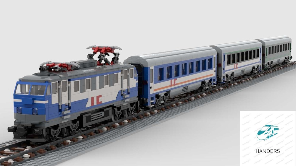 LEGO MOC Polish Intercity Train by Handers | Rebrickable - Build with LEGO