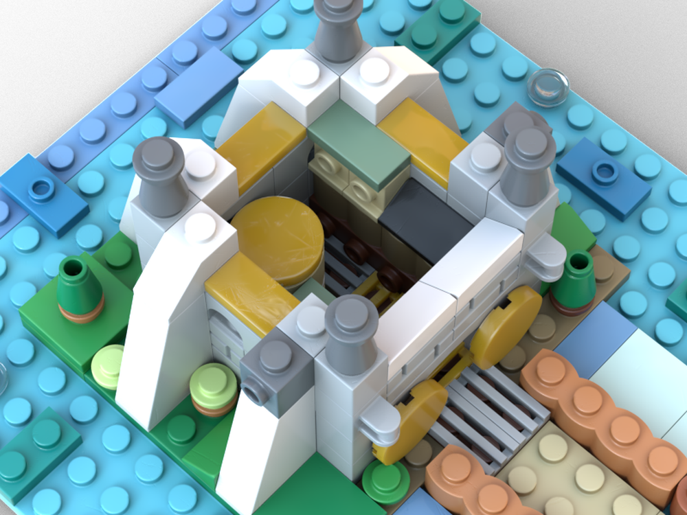 Lego Moc Lake Fortress — 11717 By Mcscottybricks Rebrickable Build