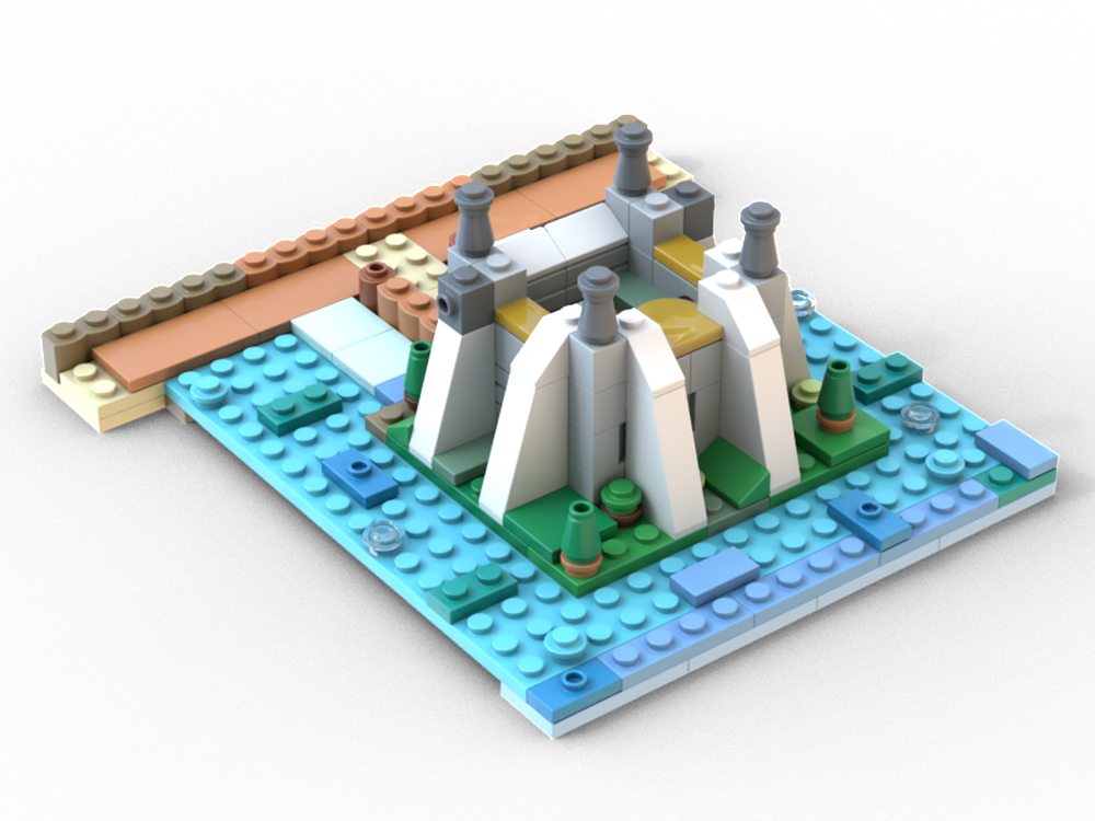 Lego Moc Lake Fortress — 11717 By Mcscottybricks Rebrickable Build