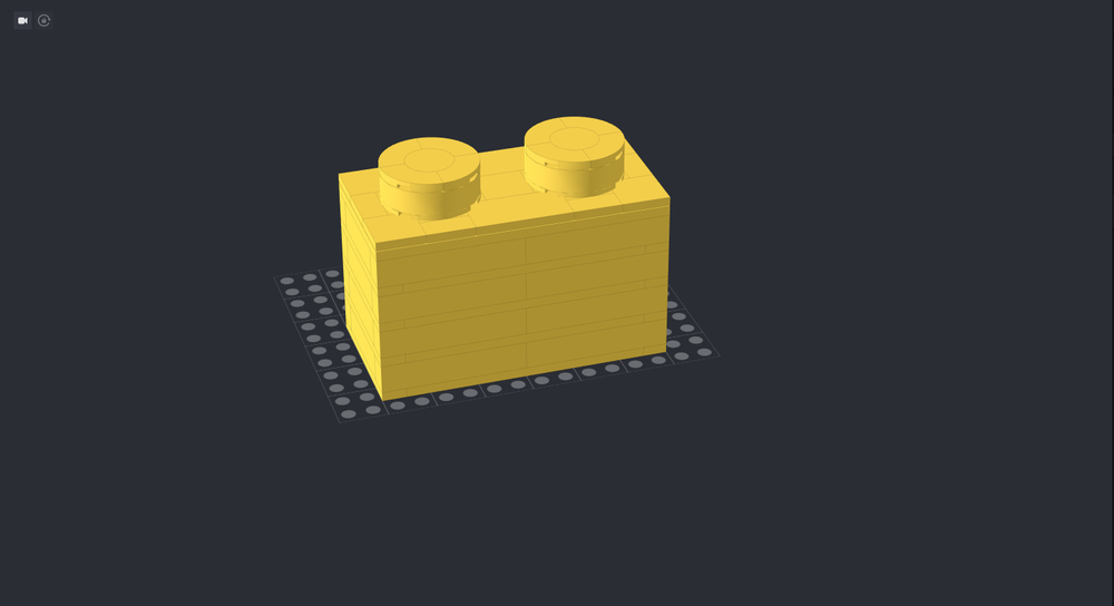 LEGO MOC Up-scaled 1x2 brick (x6 size) by ConsiderANapkin | Rebrickable ...