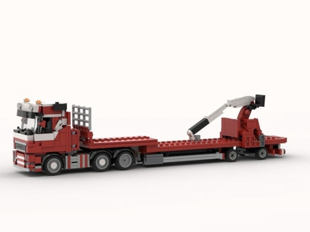 LEGO MOC Volvo FH3 crane trailer by JBolink | Rebrickable - Build with LEGO