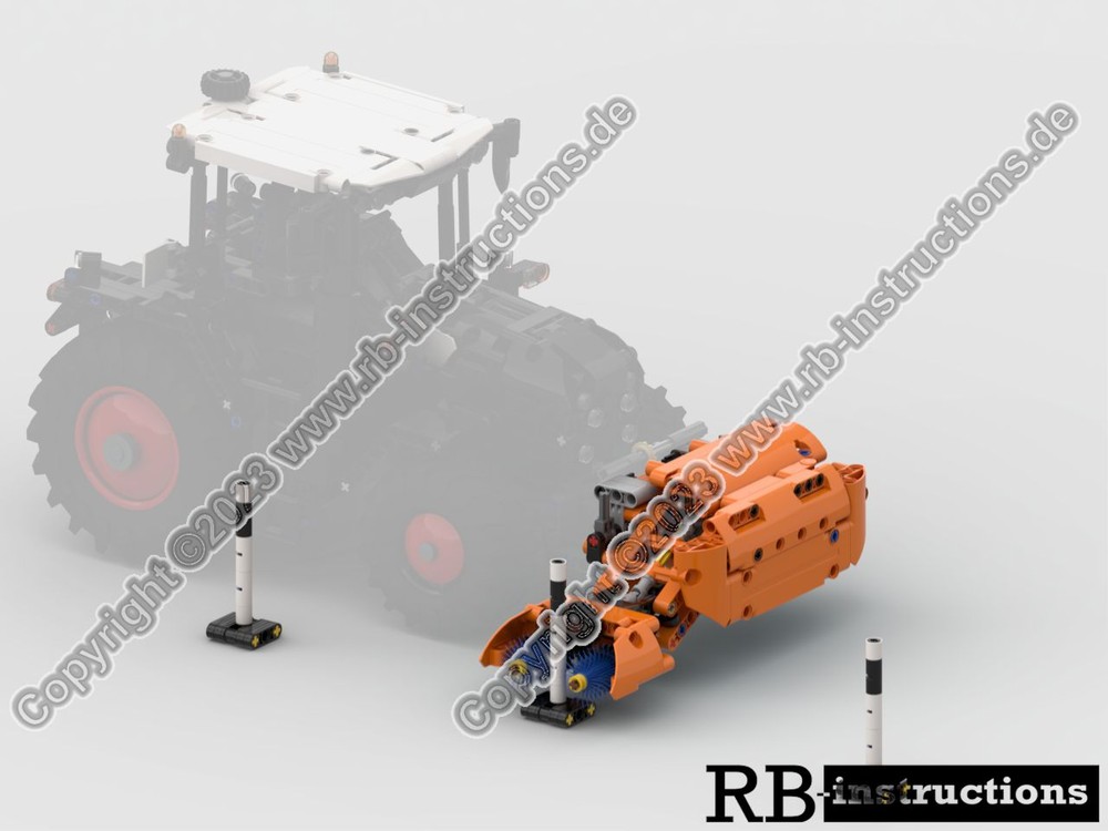 LEGO MOC Delineator washer with delineator for Claas Xerion 5000 ...