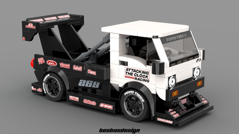 LEGO MOC Mitsubishi Time Attack Kei Truck by besbasdesign | Rebrickable ...