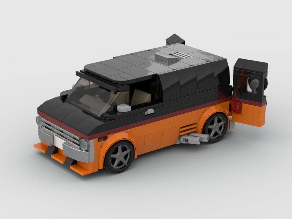 LEGO MOC 1973 Dodge B100 Boogie Van by toms8wides | Rebrickable - Build ...