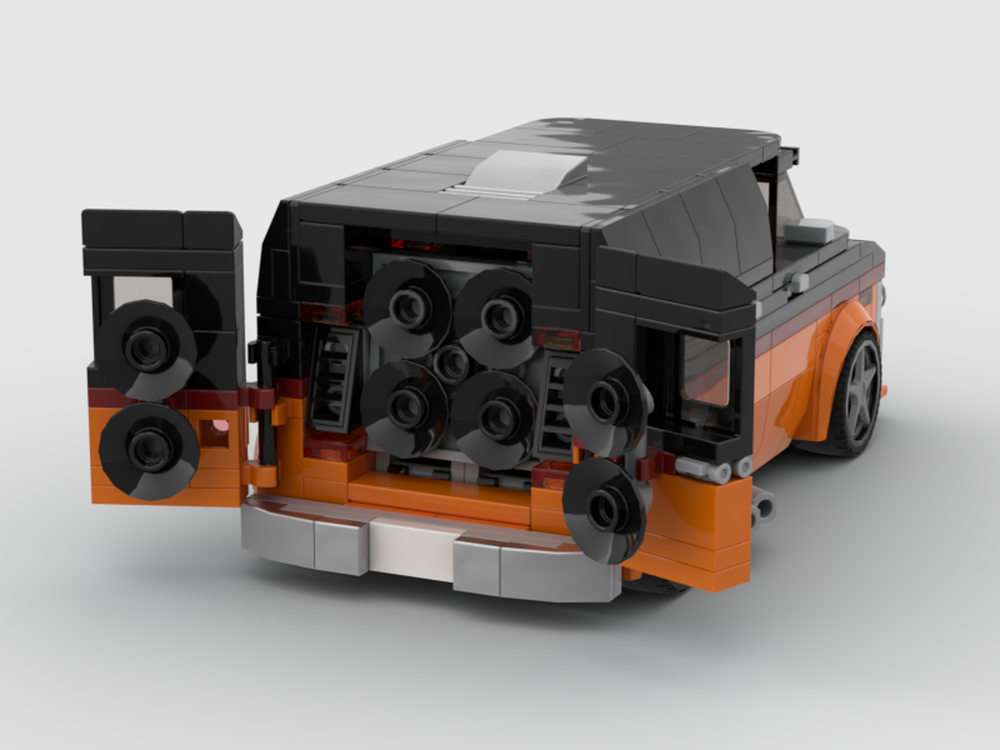 LEGO MOC 1973 Dodge B100 Boogie Van by toms8wides | Rebrickable - Build ...